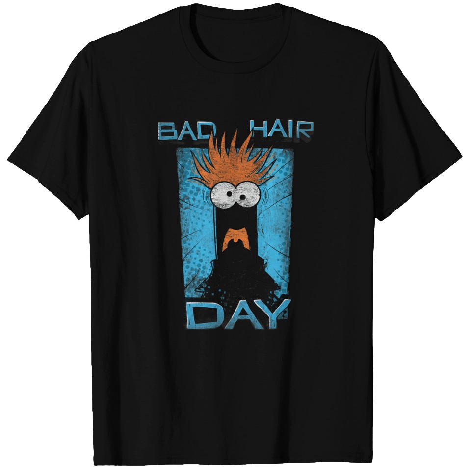 Disney The Muppets Beaker Bad Hair Day Retro Chest Portrait T-Shirts ...