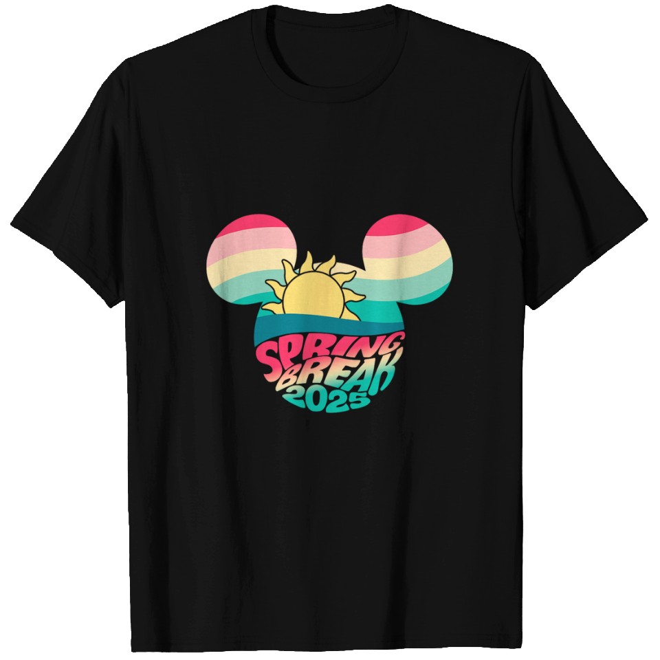 Disney Mickey And Friends Spring Break 2025 Mickey Big Logo T-Shirts ...