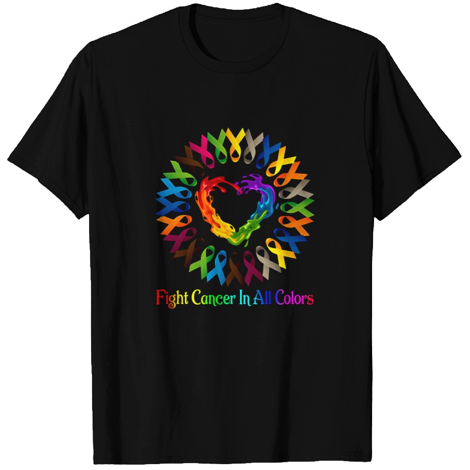 Hope Fight Cancer In All Colors, Cancer S cks in Every Color Shirt | ID ...