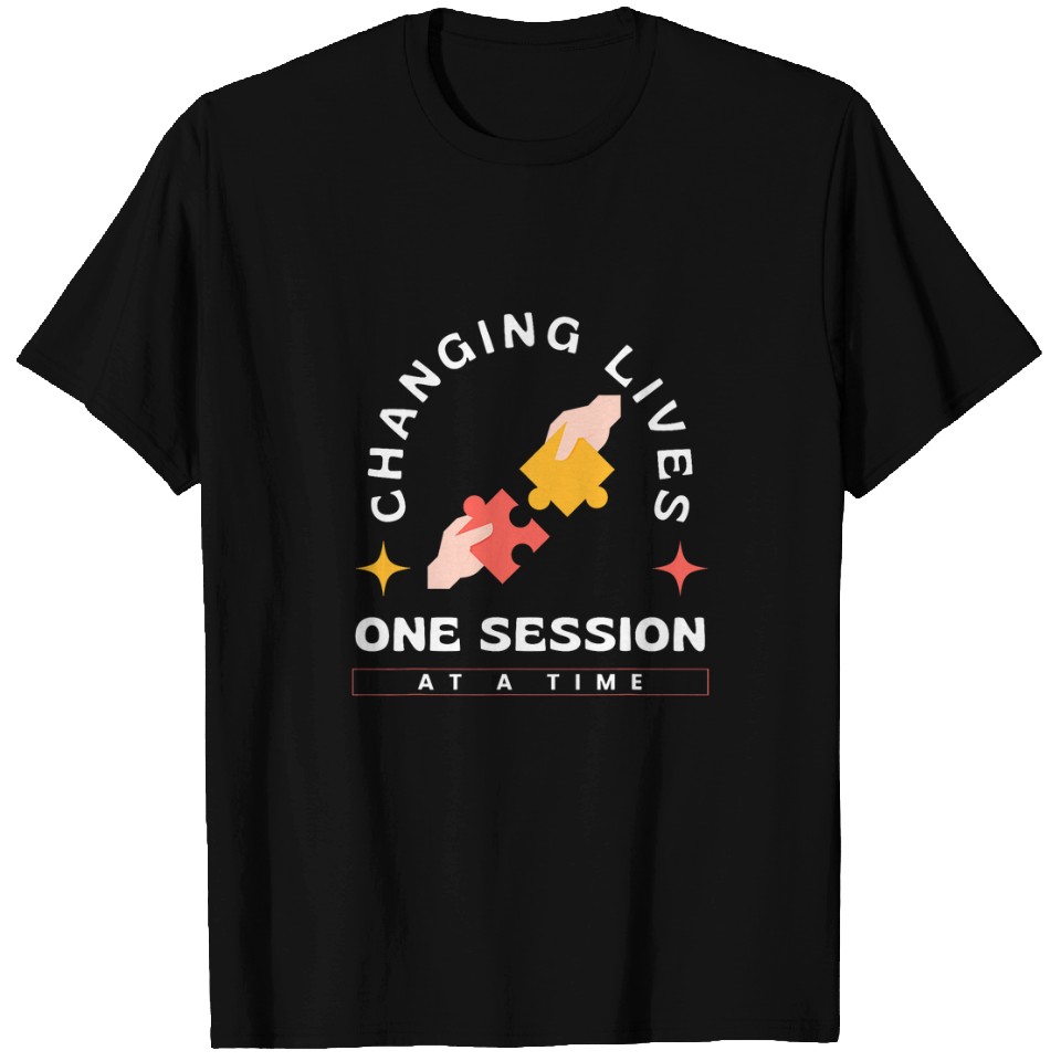 ABA Therapy Changing Lives One Session At A Time RBT 3 T-Shirts | ID ...