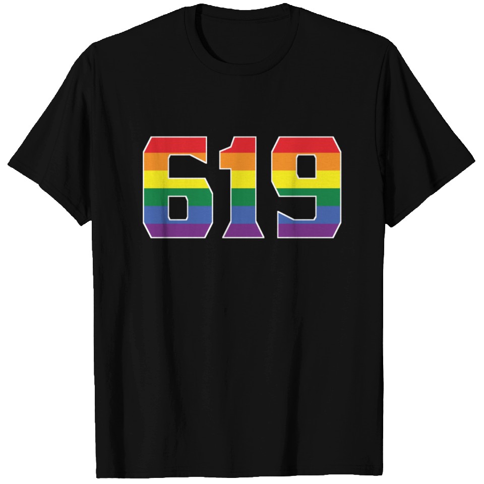 Gay Pride 619 San Diego Area Code T Shirts | ID 13479809 by Big Boi ...