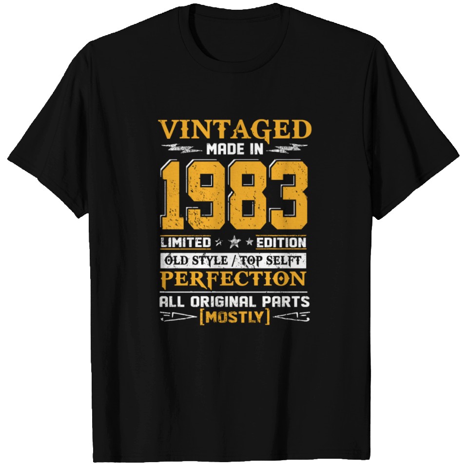 Vintaged Made In 1983 Limited Editon T Shirts | ID 19217295 by ...