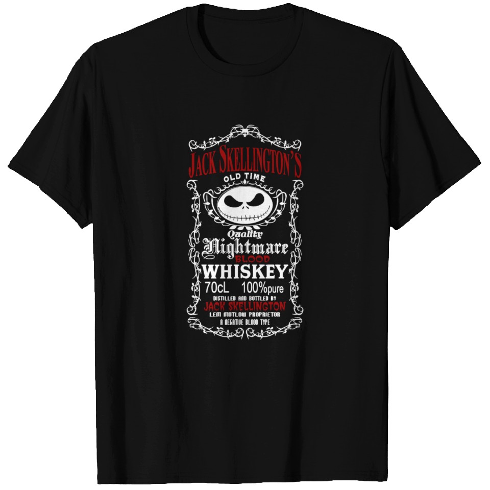 Jack skellington - Jack skellington whiskey T Shirts | ID 13661214 by ...