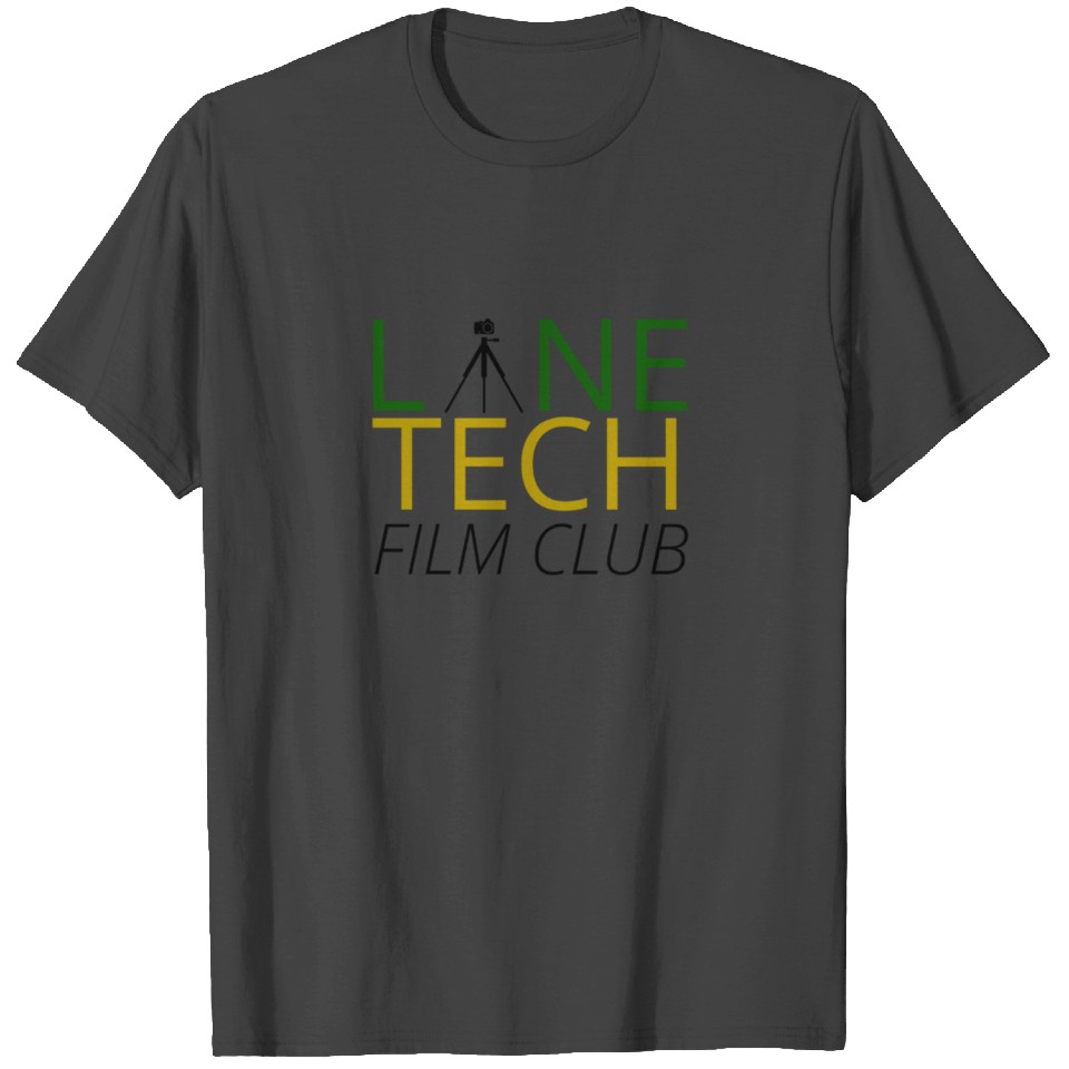 Lane Tech Film Club's official Logo BLACK T Shirts