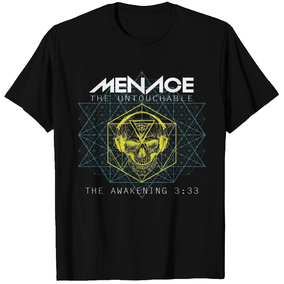 Menace white letters T Shirts | ID 14273636 by Big Boi | Printblur