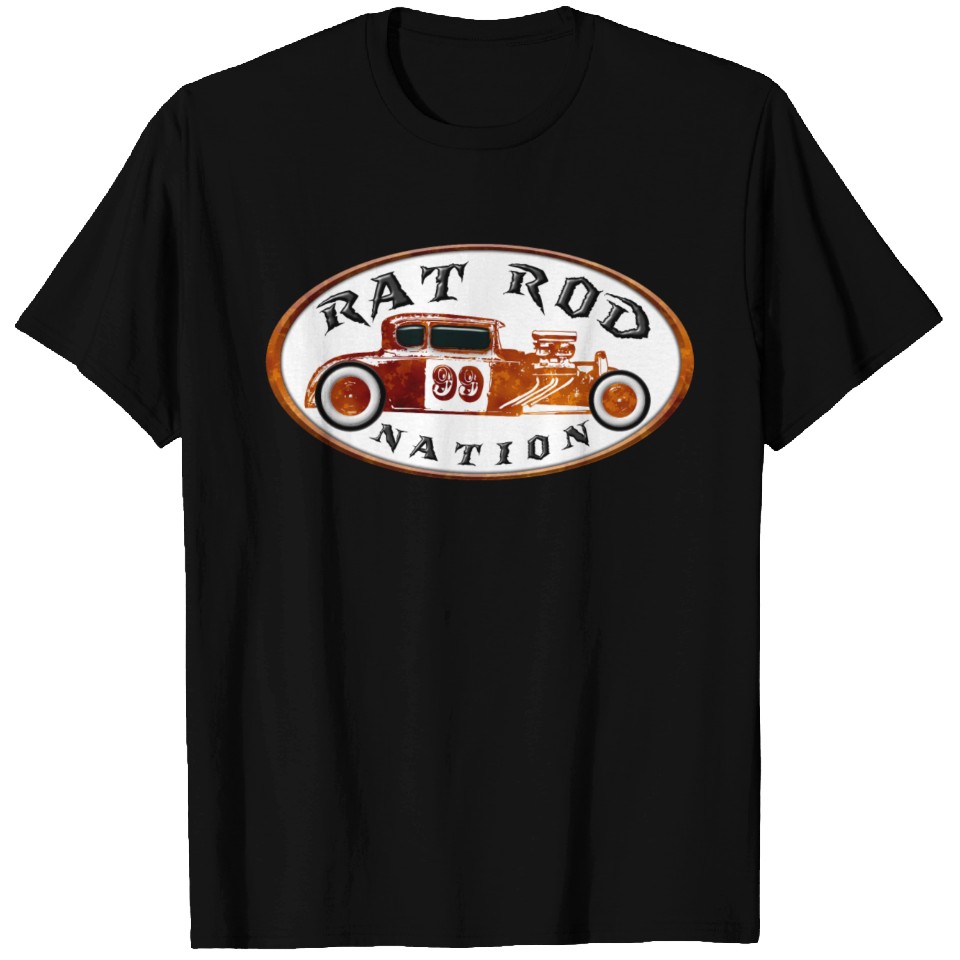 Rusty Rat Rod Nation Design T Shirts | ID 13017087 by Big Boi | Printblur