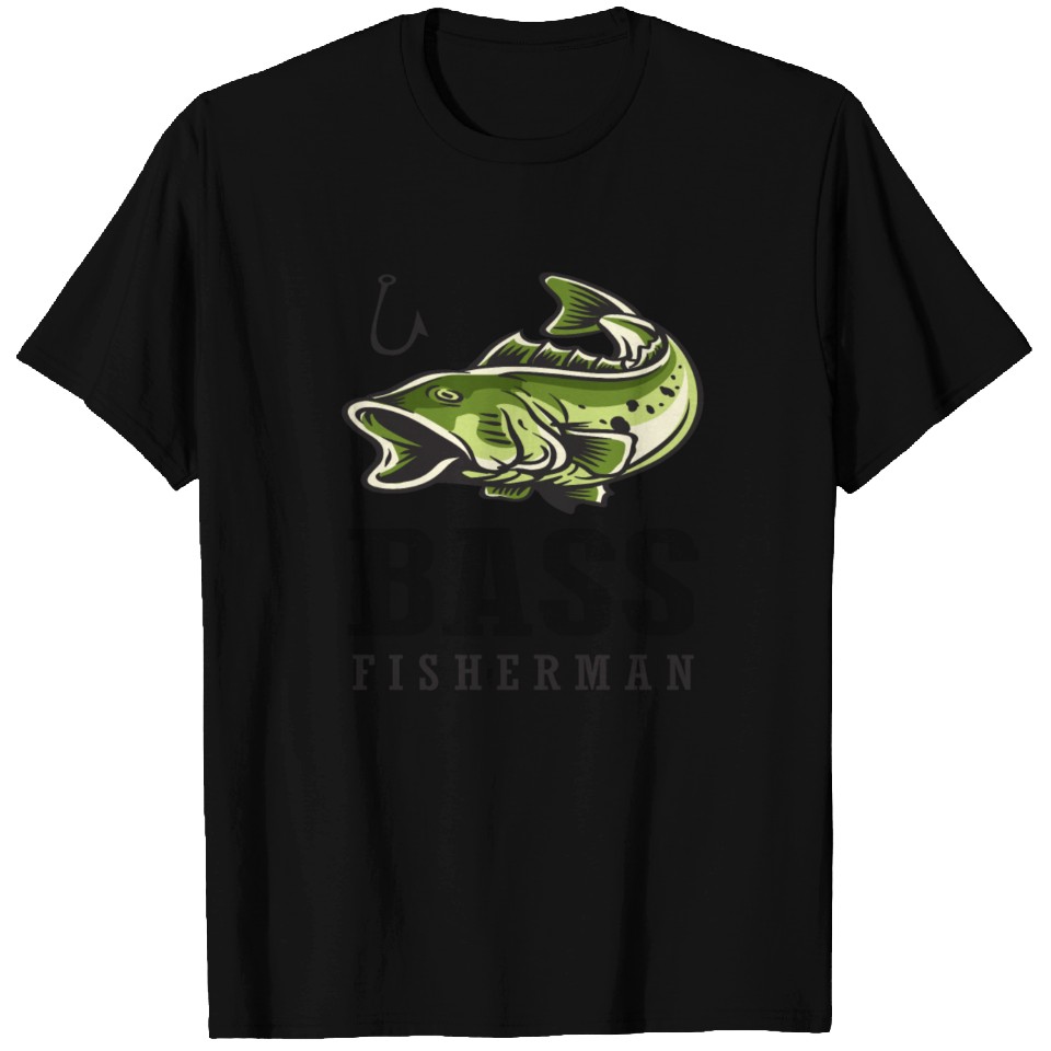 Loudmouth Bass Fisherman's Fishing Fish Men's Fish T Shirts | ID ...