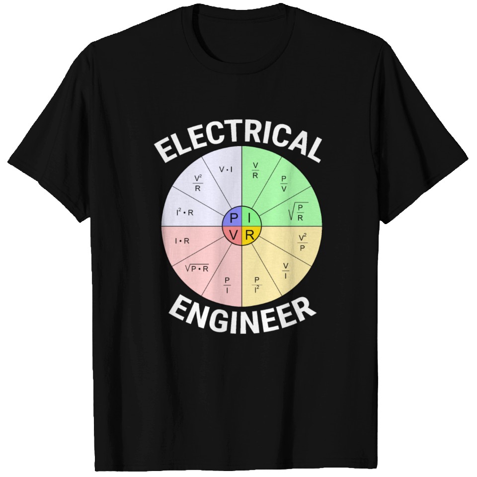 Ohm's Law Pie Chart Electrical Engineer T Shirts | ID 14668472 by Big ...