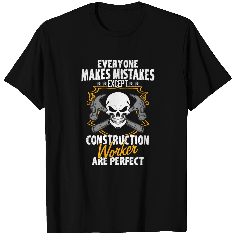 Construction worker T Shirts - excavator - perfect | ID 13204297 by Big ...