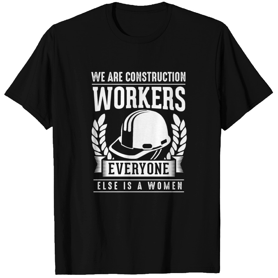 Construction worker T Shirts - excavator - Women | ID 13347338 by Big ...