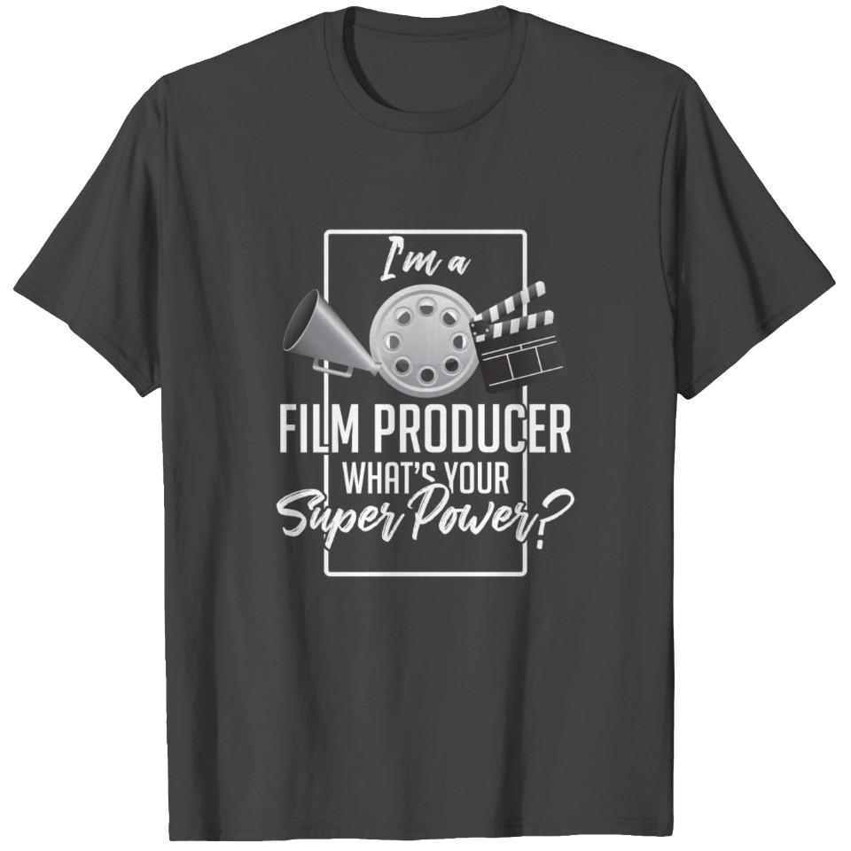 Film Producer Movie Scene Cinema Actor Gift Role T Shirts