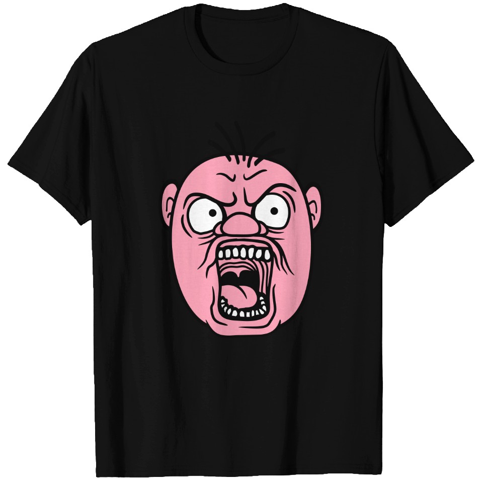 Man angry scream roar angry mad upset noisy excite T Shirts | ID ...