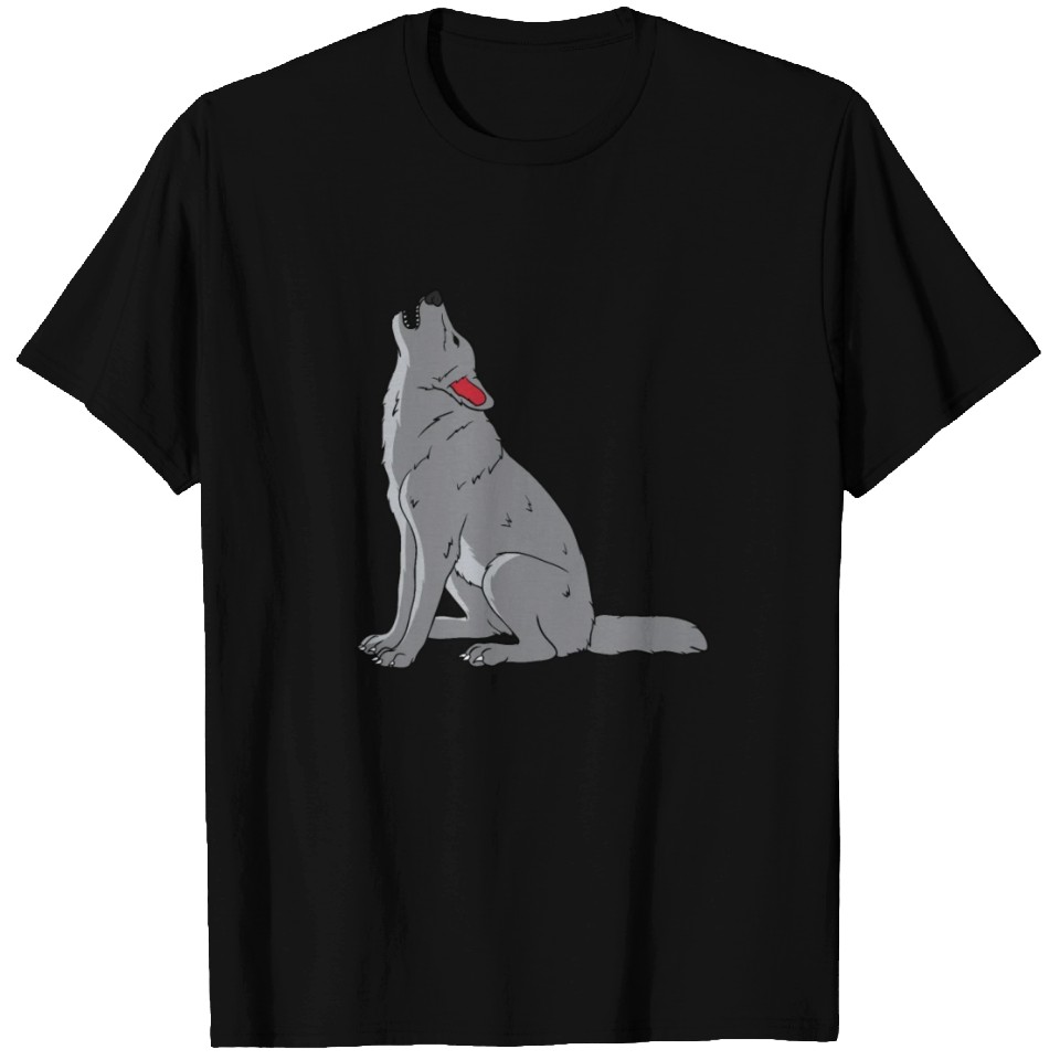 Wolf wolves werewolf moon full moon funny T Shirts | ID 18763379 by Big ...