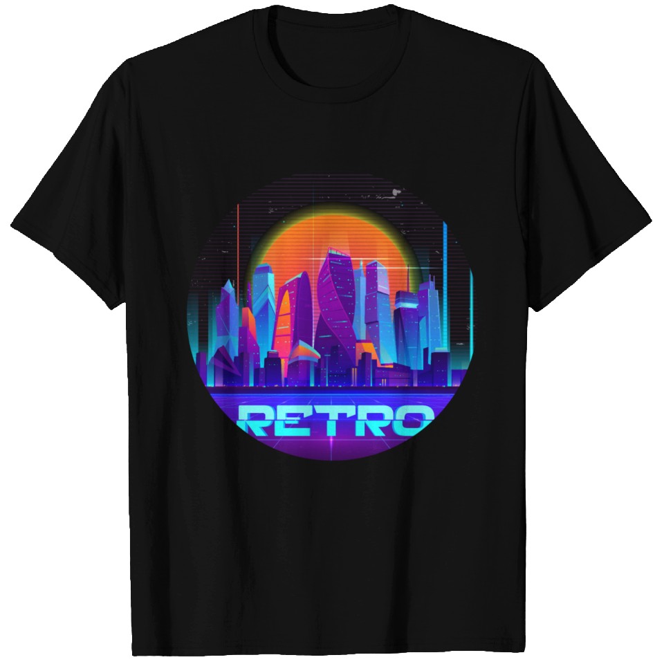 Synthwave Space: Retrowave T Shirts | ID 14782502 by Big Boi | Printblur