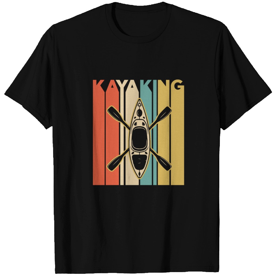 Kayaking kayaker kayaker Retro Kayak Kayak T Shirts | ID 14177656 by ...