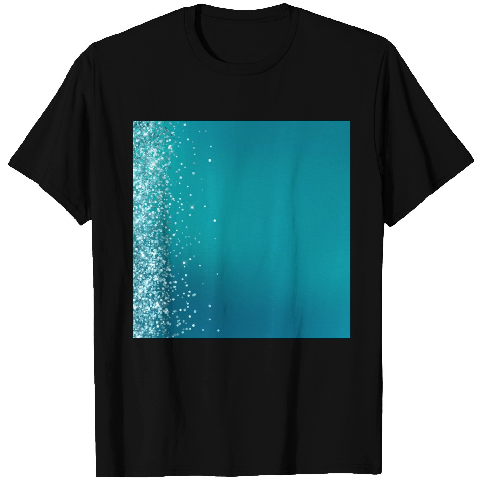 Bright Blue Glitter Pretty Chic Fancy Sparkling T Shirts | ID 13411971 ...