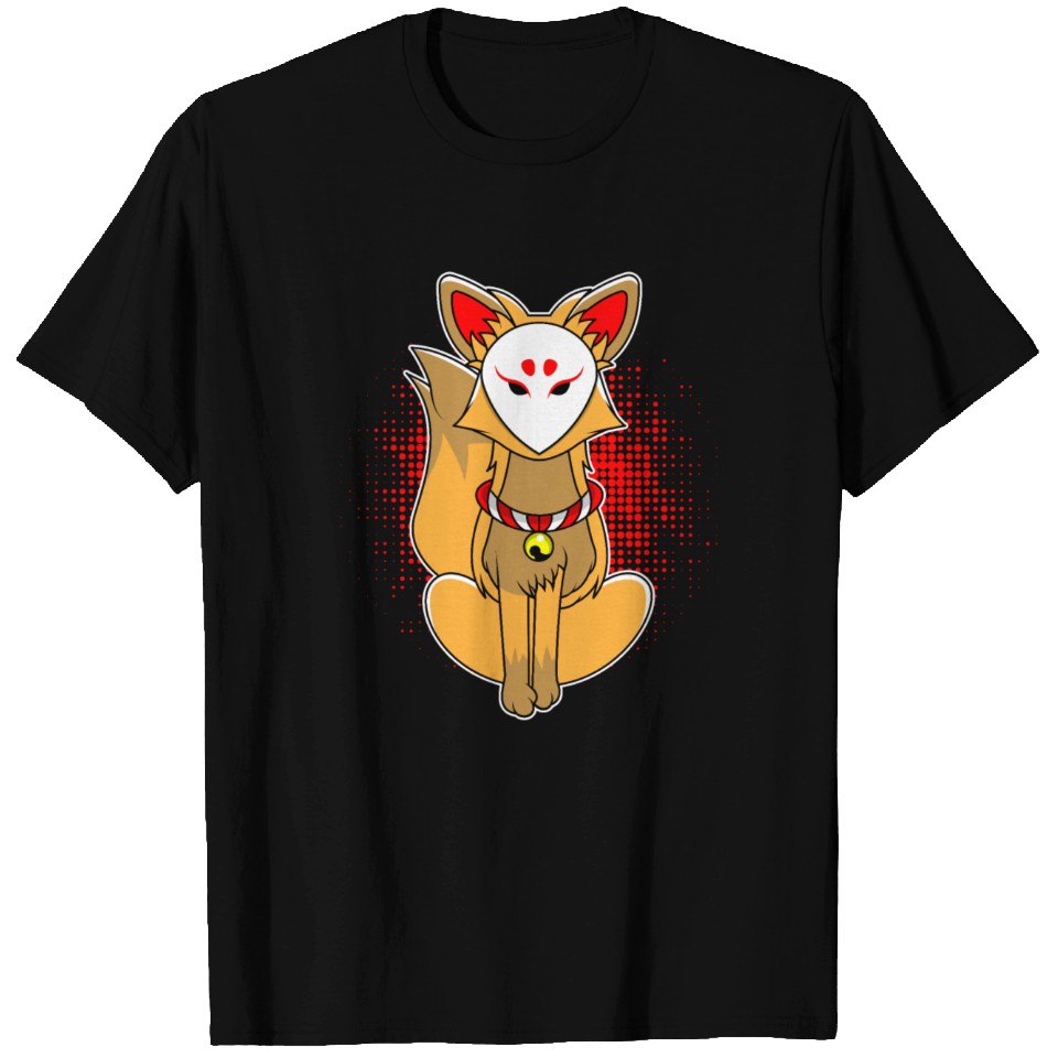 Royal Japanese Kami Inari Fox Kitsune Mask T Shirts | ID 13358578 by ...