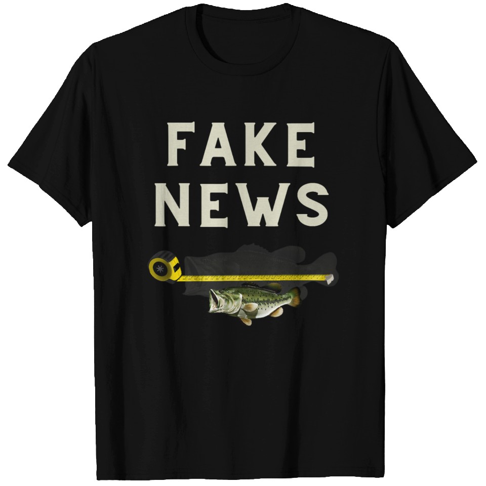 Funny Fake News large mouth bass fishing design T Shirts | ID 15713150 ...