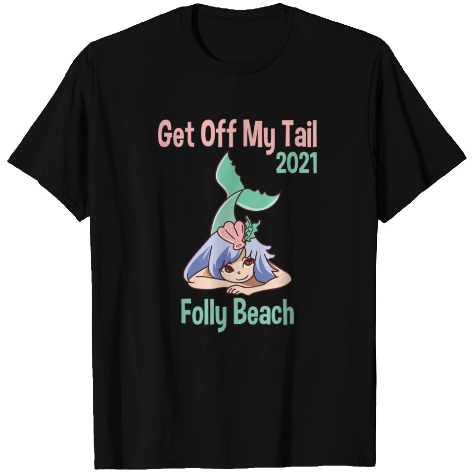 2021 Folly Beach Vacation Cute Mermaid T Shirts | ID 13139154 by Big ...
