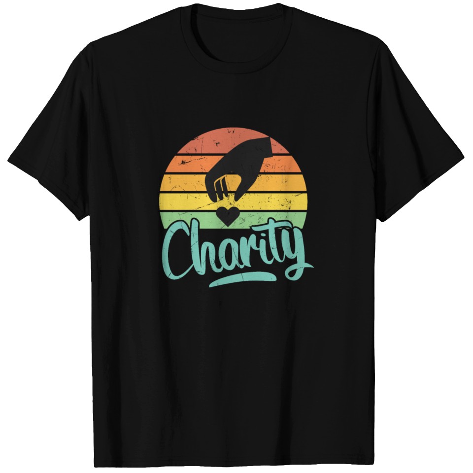 Vintage Charity Heart Stripes Artwork T Shirts | ID 13449627 by ...