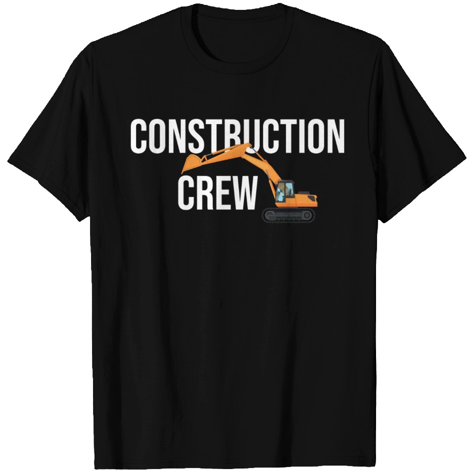 Construction Crew Escavator Construction Worker T Shirts | ID 14080261 ...