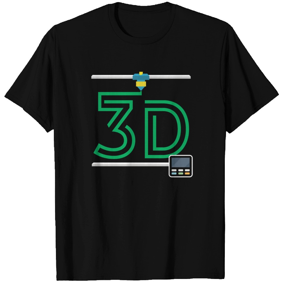 3D Printer Design | 3D Printing Love 3D Print T Shirts | ID 14261165 by ...