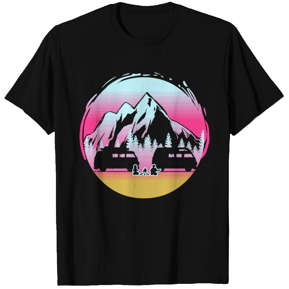 Funny Van Life Camper Quote Gift Visiting The Moun T Shirts | ID ...