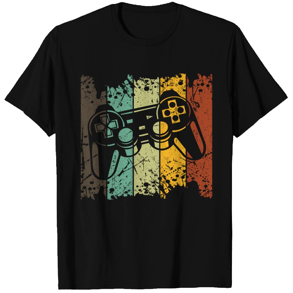 Vintage Gamer Controller T Shirts | ID 14210234 by Big Boi | Printblur