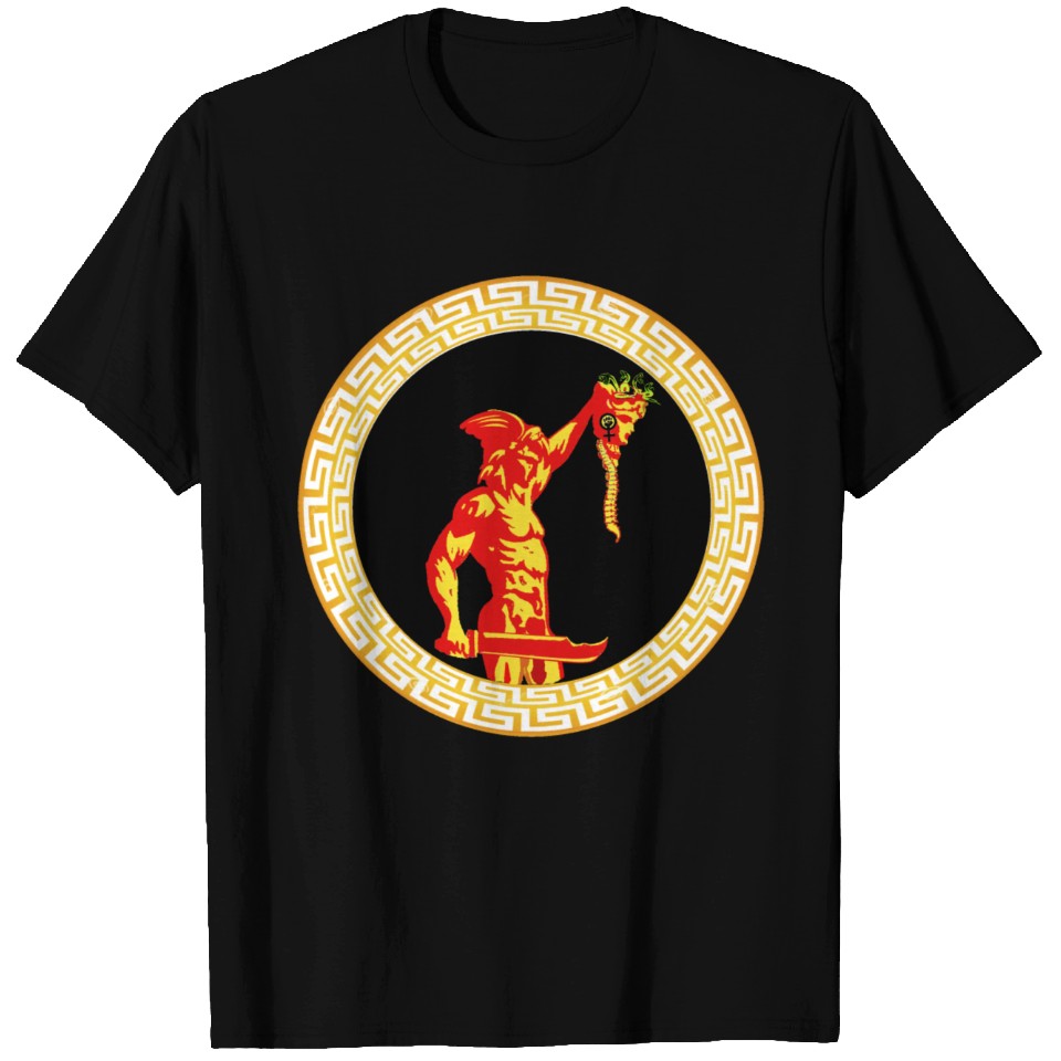 Greek perseus medusa head logo T Shirts | ID 14205815 by Big Boi ...