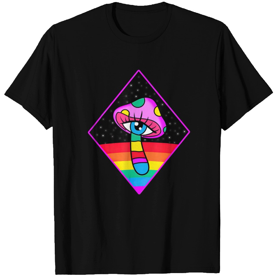 Magic Mushroom Eye Trippy Psychedelic Psychonaut T Shirts | ID 13154591 ...