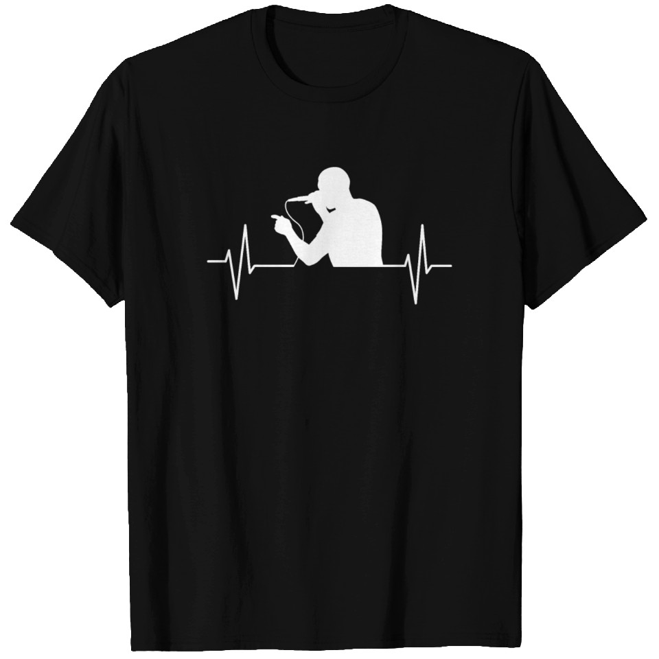 Rapper MC Hip Hop Rap Freestyle Battle ECG Line T Shirts | ID 13461261 ...