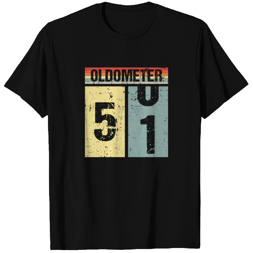 Oldometer 50 Turning 51 Year Old 51th 1970 Vintage T Shirts | ID ...