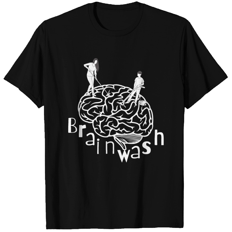 Brainwash (Black & White) T Shirts | ID 13262025 by Loantruong | Printblur