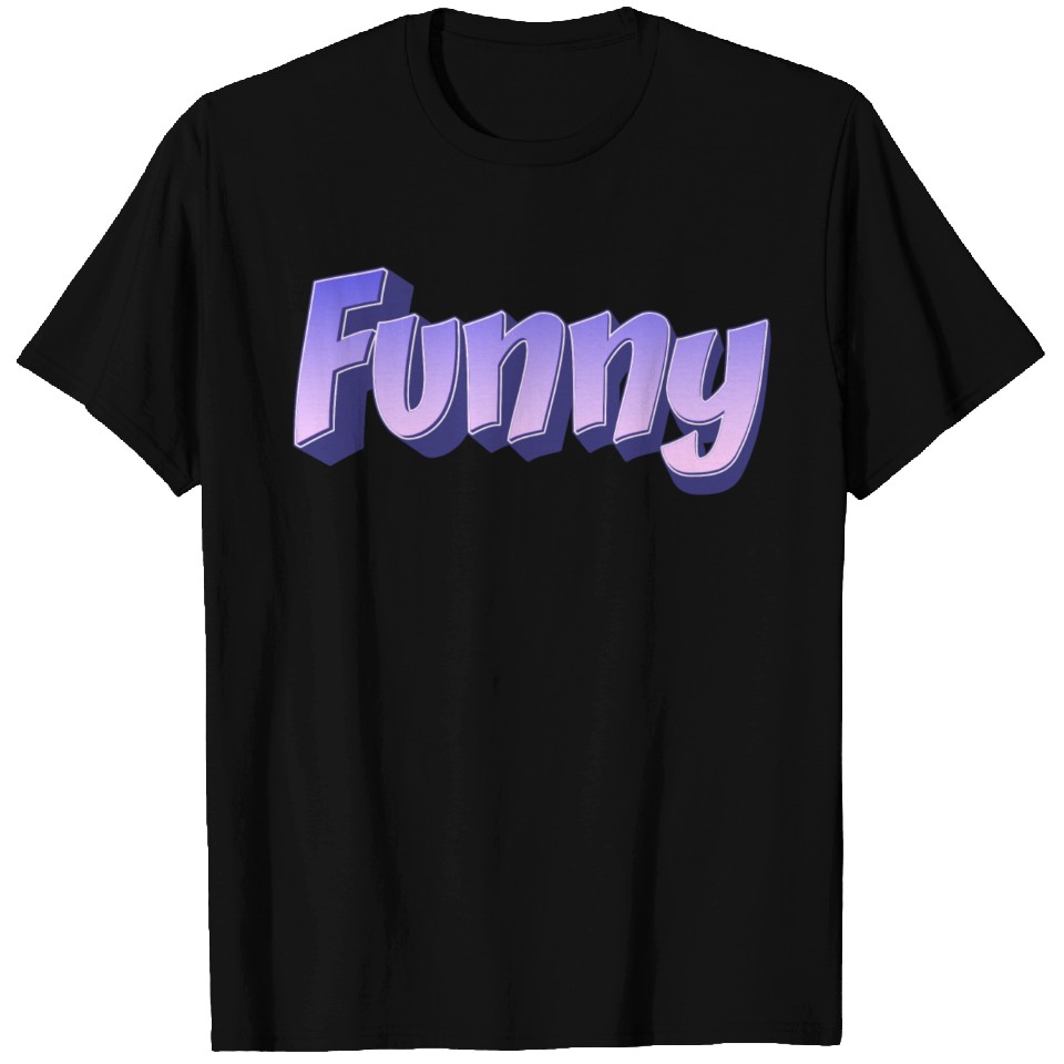 Funny gradient 3d text effect modern trendy word T Shirts | ID 13414297 ...