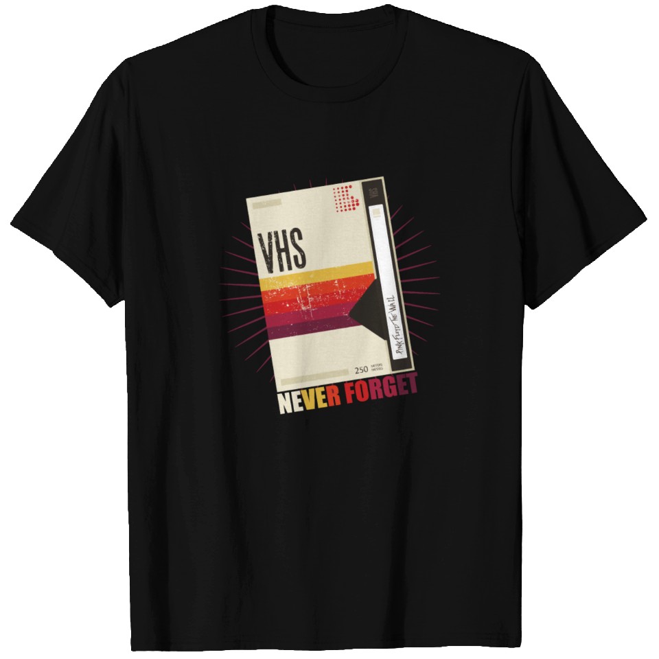 VHS With Funny Saying Over Video Cassette Retro T Shirts | ID 13586201 ...