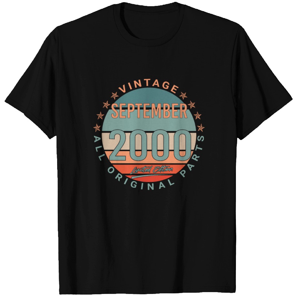Vintage In September 2000 Gift Idea T Shirts | ID 14065015 by Big Boi ...