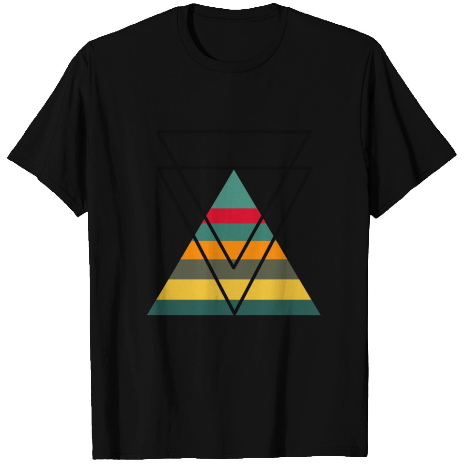 Geometric Triangle Art, Black T Shirts | ID 15277891 by Big Boi | Printblur