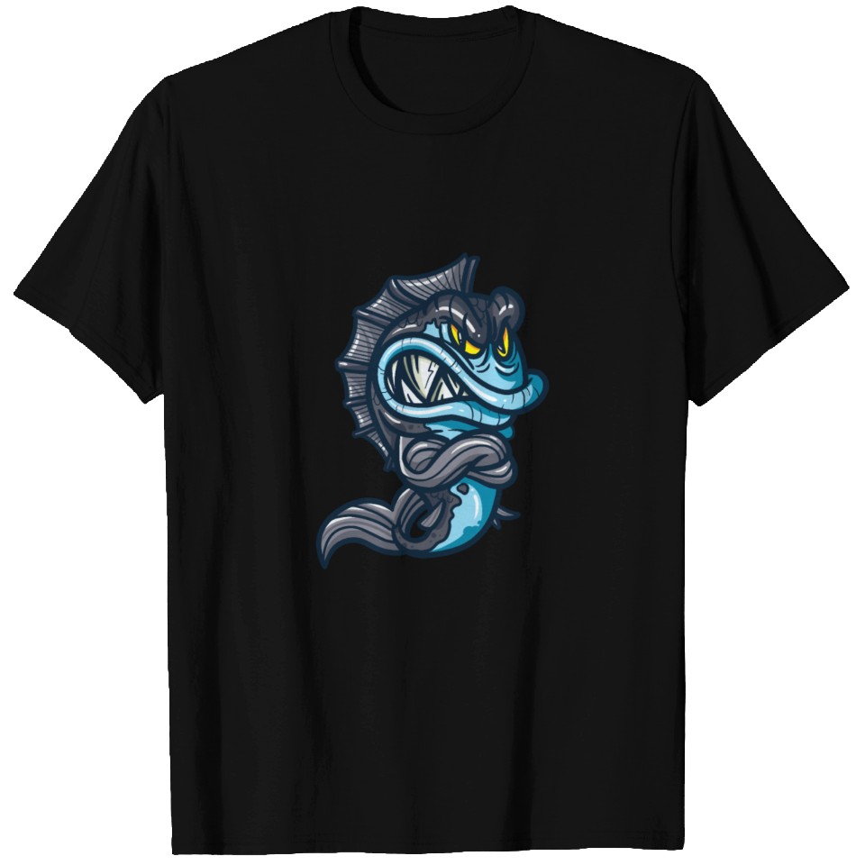 Fish Angry Monster Fish T Shirts | ID 15231961 by Big Boi | Printblur