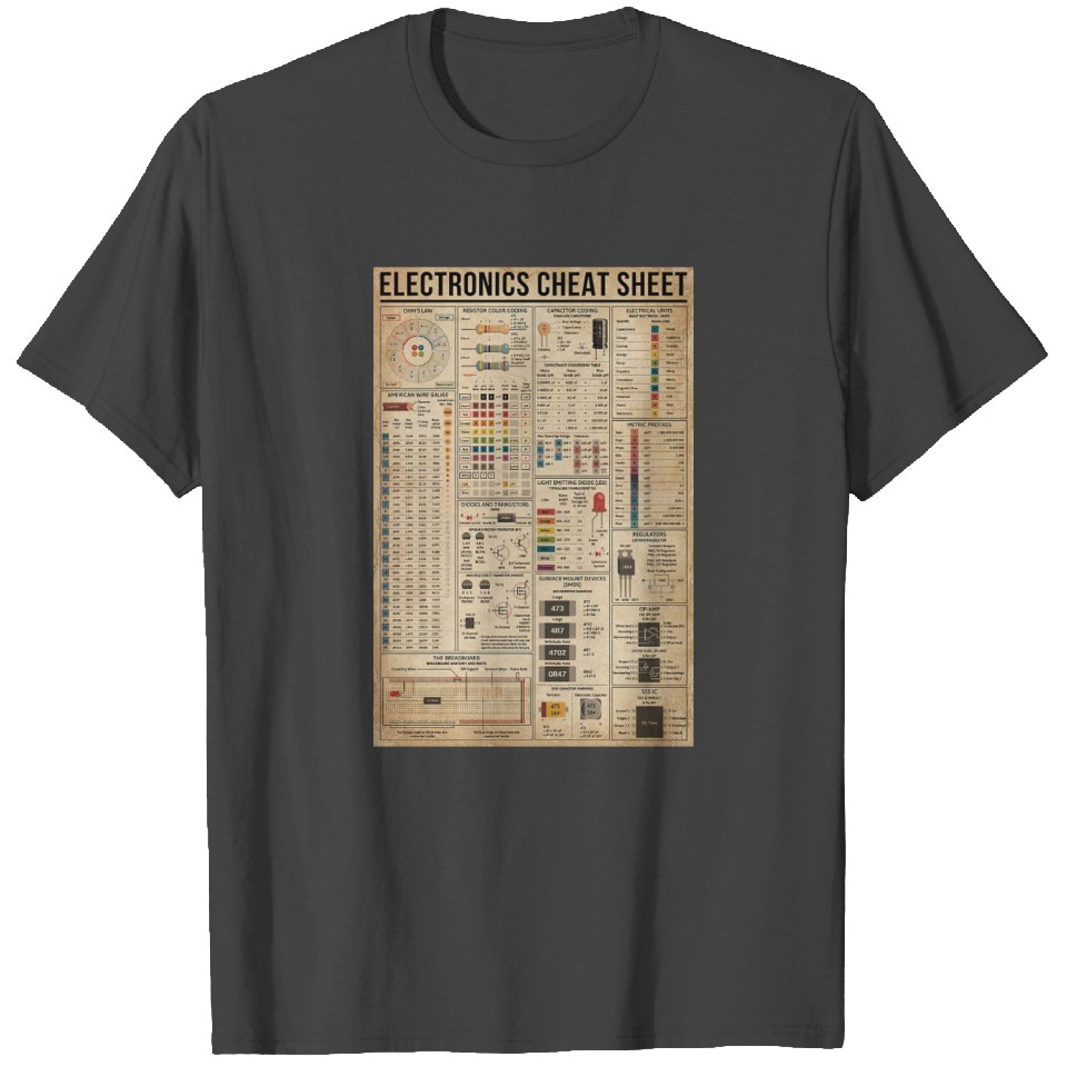 Electronic cheat sheet poster T Shirts