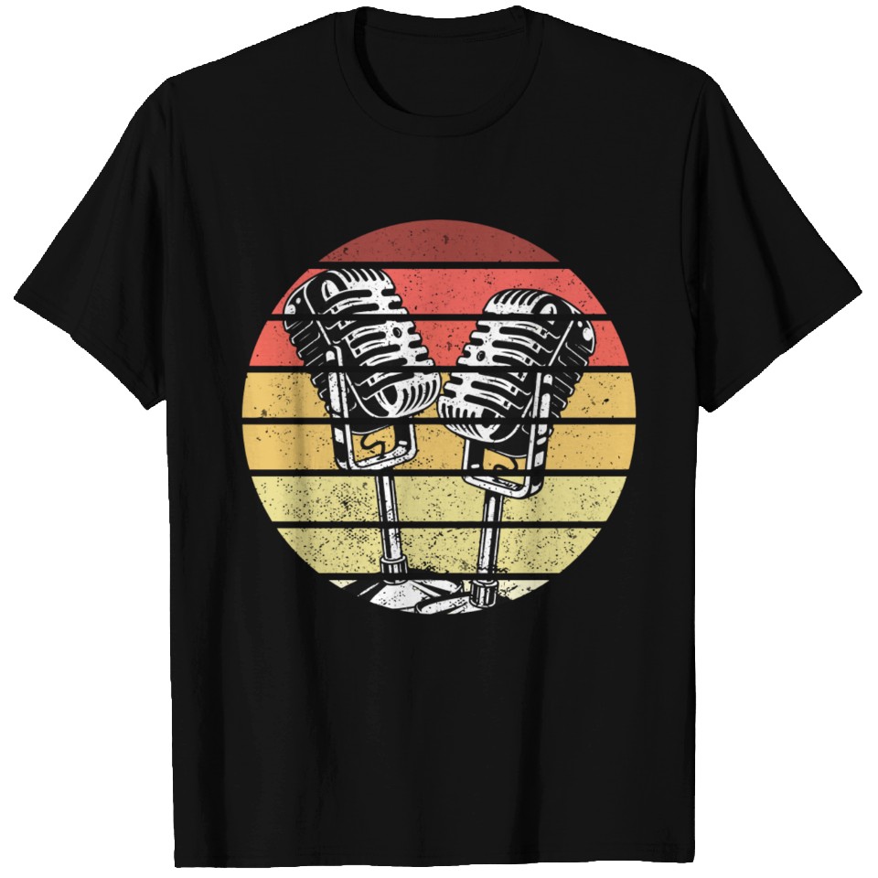 Karaoke Bar Singing Singer Music Microphone Song R T Shirts | ID ...