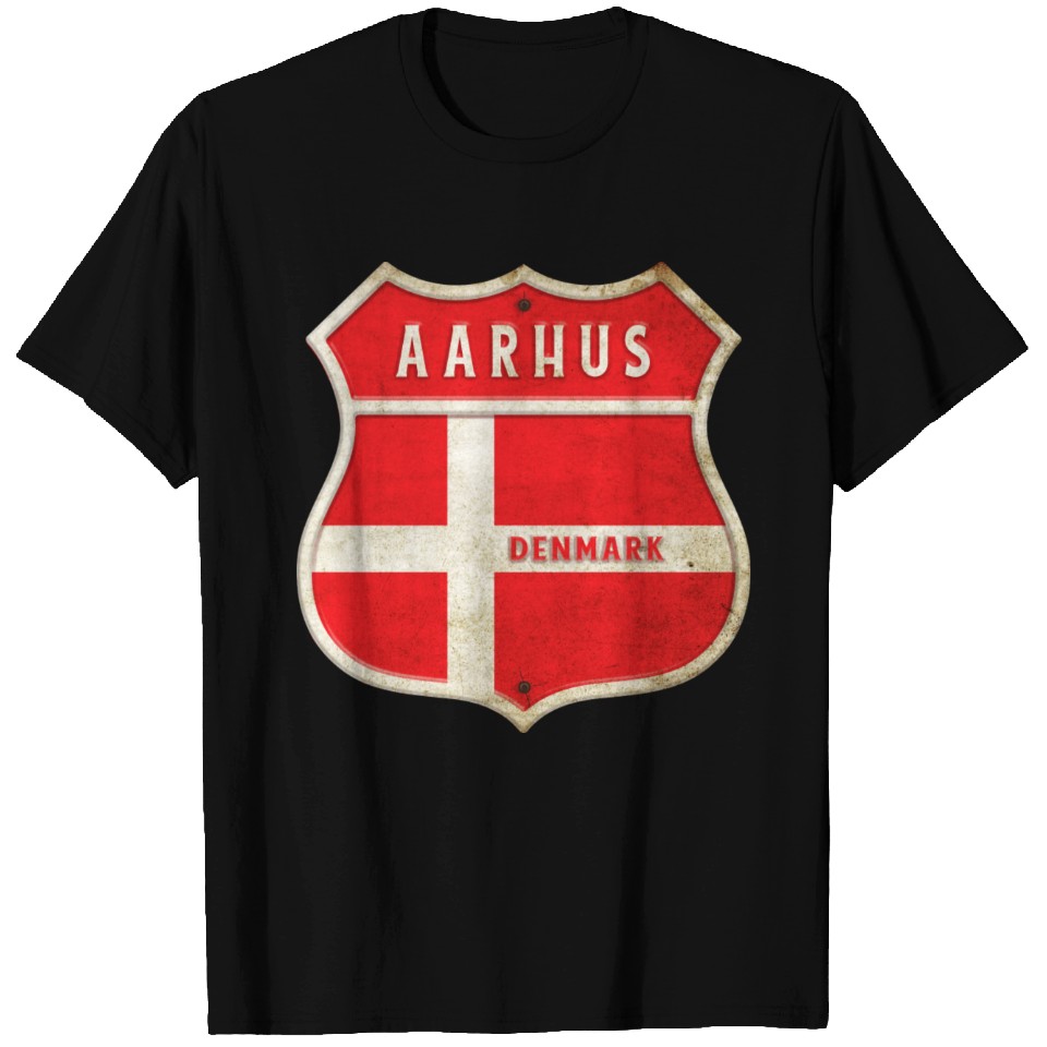 Aarhus Denmark Coat of Arms Flag Design T Shirts | ID 15653036 by ...
