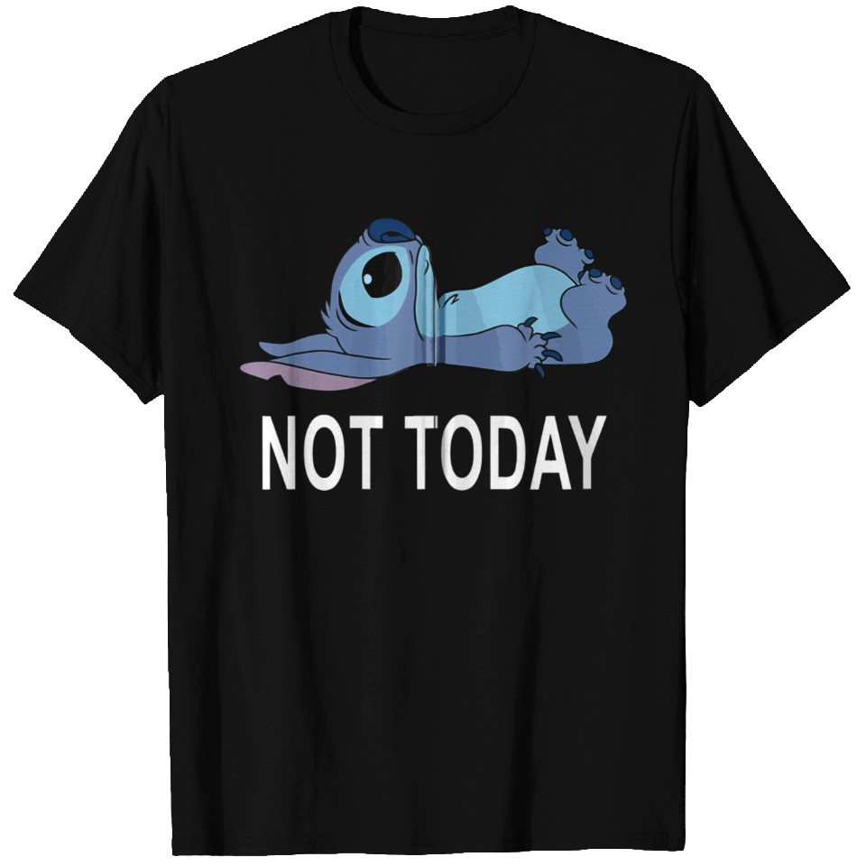 Disney Lilo & Stitch Not Today Stitch Zip T Shirts | ID 12984026 by Big ...
