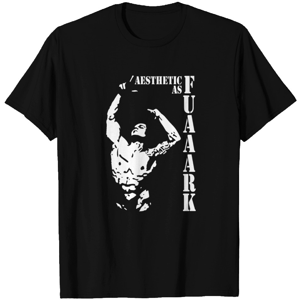 Zyzz pose- Aesthetic as fuark T Shirts | ID 15722669 by Big Boi | Printblur