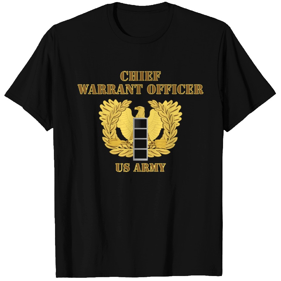 Army Emblem Warrant Officer 4 CW4 w Eagle US Army T Shirts | ID ...