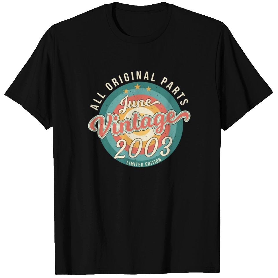 Birth Month Of June 2003 T Shirts | ID 19187076 by Big Boi | Printblur