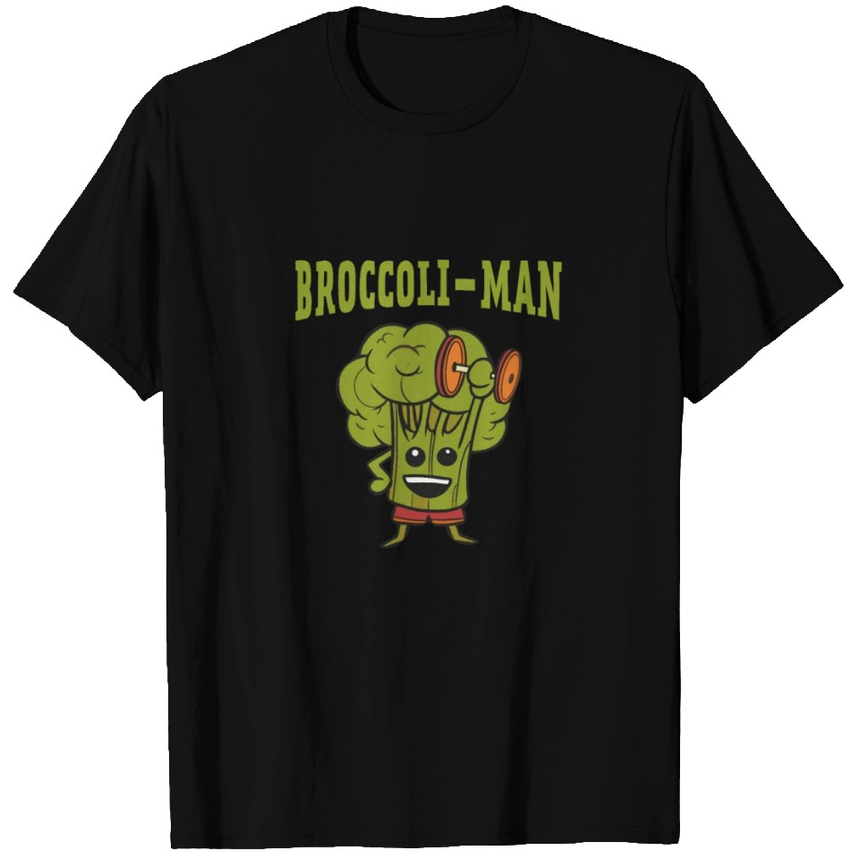 Vegan Gym Broccoli Design for a Vegan Bodybuilder T Shirts | ID ...