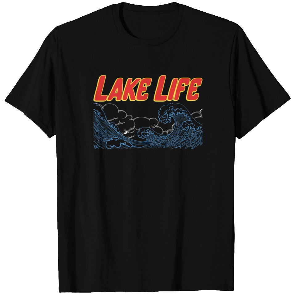Lake Life T Shirts, Waves Family Summer Vacation , | ID 16292136 by Big ...