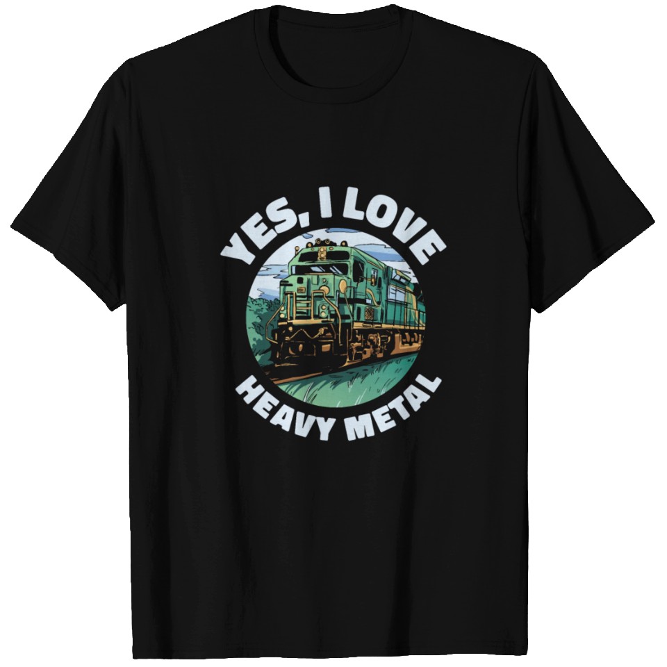 Train Transportation Locomotive Heavy Metal T Shirts | ID 16368274 by ...
