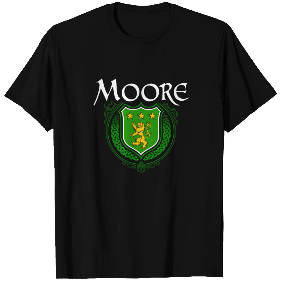 Moore Family Irish Coat of Arms Clan Crest T Shirts | ID 15877391 by ...