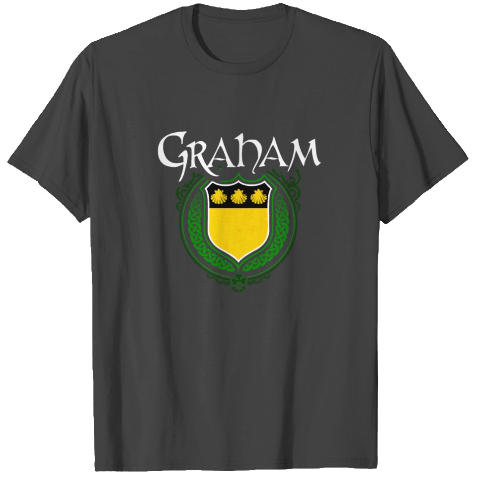 Graham Family Irish Coat of Arms Clan Crest T Shirts